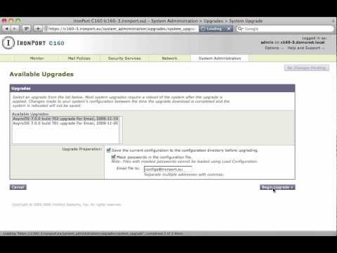 ESA Upgrade Process