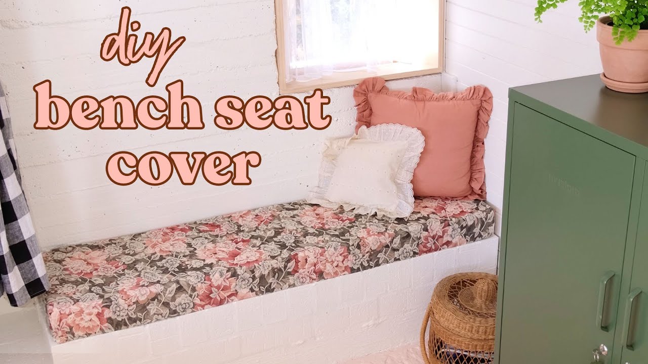 How To Sew a Removable Bench Seat Cover | DIY BENCH SEAT SEWING TUTORIAL