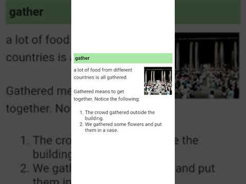 gather - English Vocabulary building learn from natural English conversation