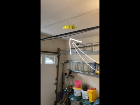 Loose/Sagging Chain on Garage Door Opener | Tighten It! #Shorts
