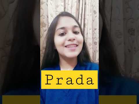 How to pronounce PRADA #shorts #itsenglishocean