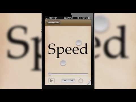 Speed Reader Demo Video