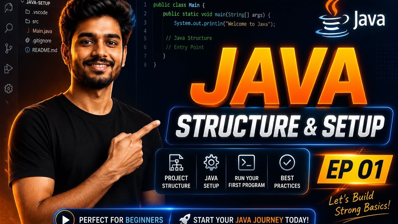 🤯Java Tutorial #1 - Java Structure & Setup for Beginners | Complete Java Series#Java #JavaTutorial😃