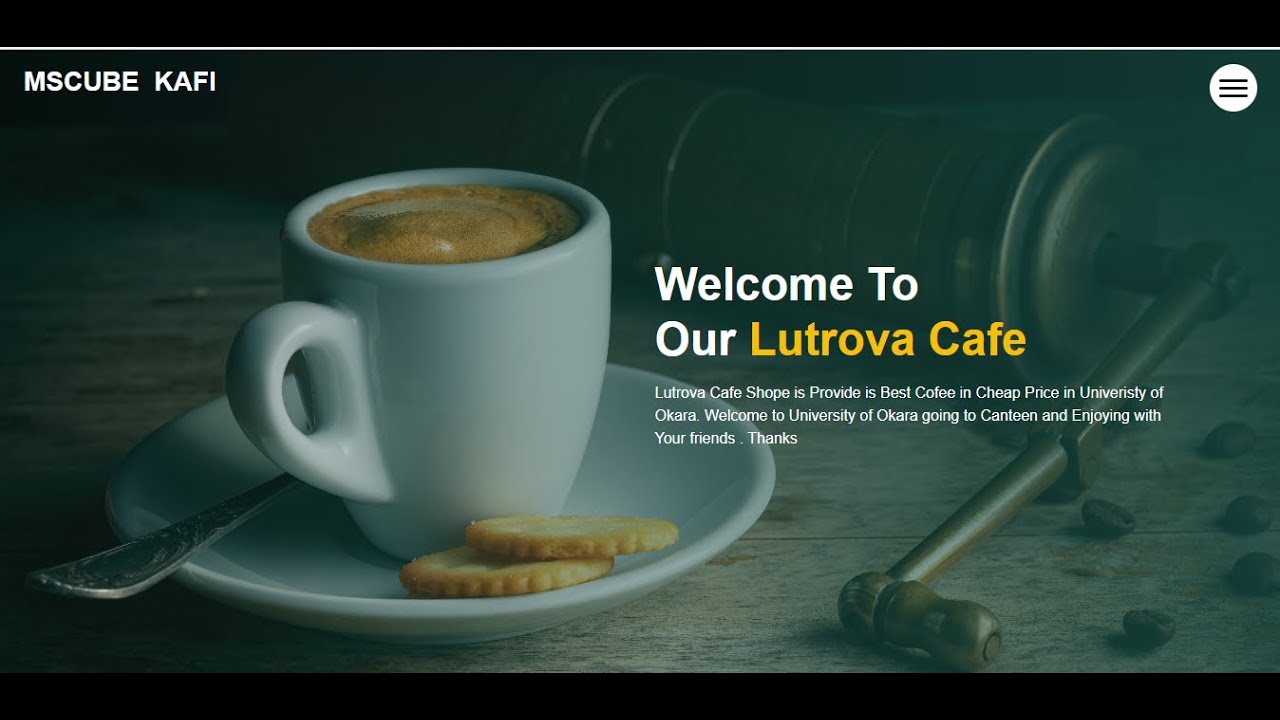 Fully Responsive Coffee Shop Website | HTML CSS JS BOOTSTRAP | Project #4 #html #css #js #bootstrap