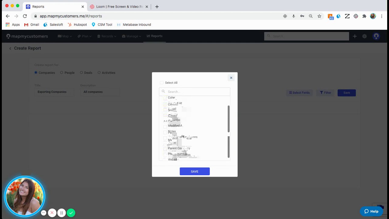 Reporting | Map My Customers Web Tutorial
