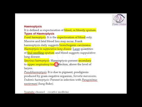 Lec 1 Hemoptysis