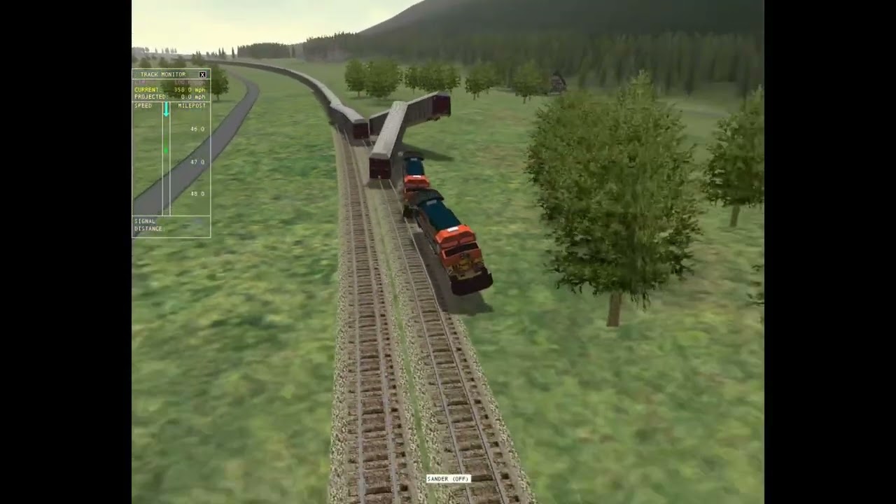 Microsoft Train Simulator Bin. Train Crash 25