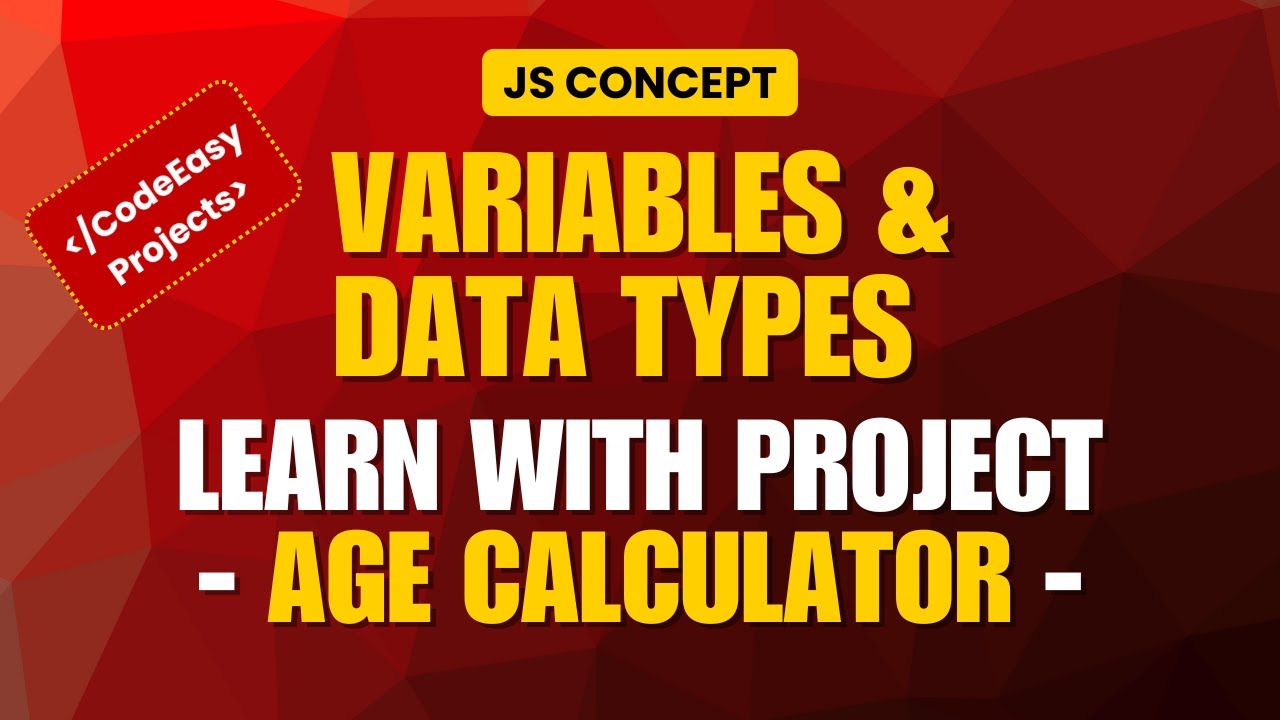 Build an Age Calculator using HTML, CSS & JavaScript | Beginner JavaScript Project