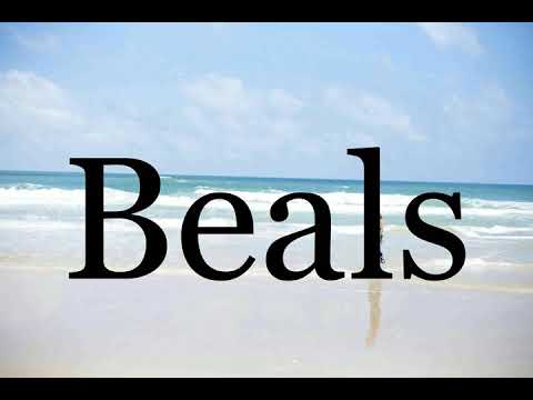 How To Pronounce Beals🌈🌈🌈🌈🌈🌈Pronunciation Of Beals