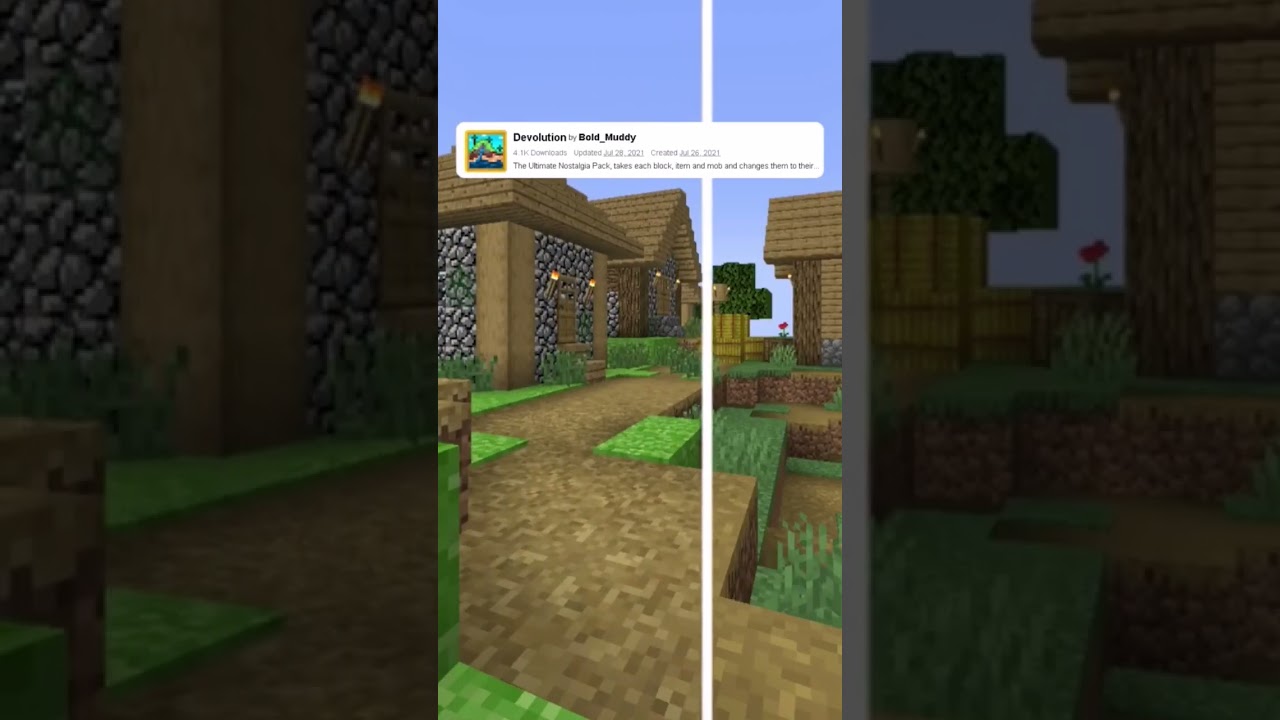 resource pack nostalgia 😢 #shorts #minecraft #tiktok