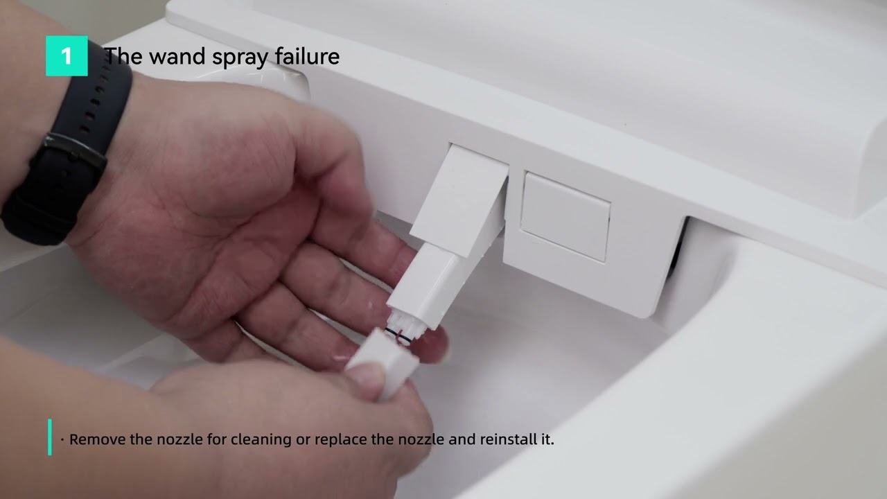 R&T Smart Toilet Troubleshooting - Cleaning Issues | Floor-Mounted ToileFix Guide