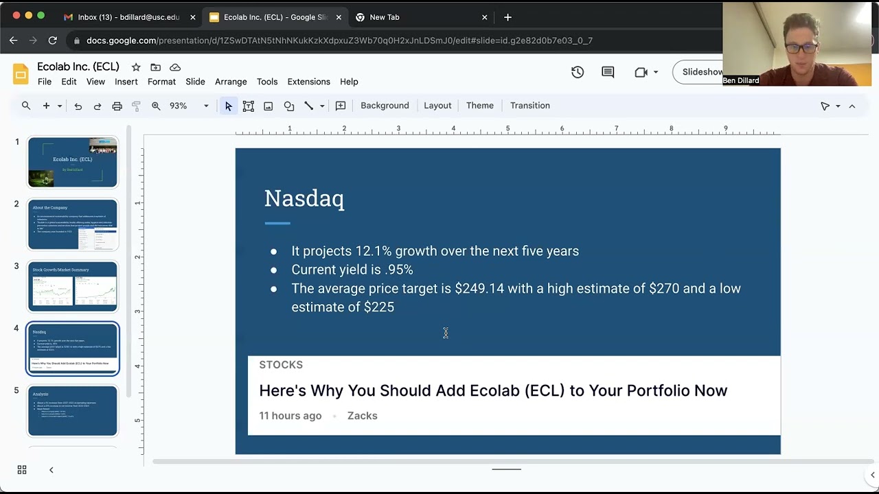Ecolab Financial Analysis