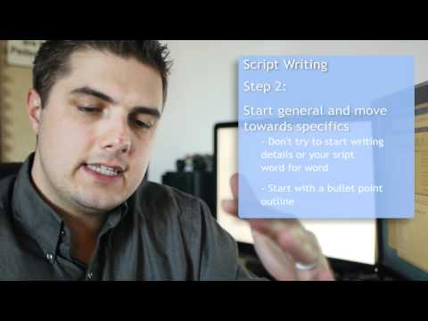 How to write a two column script for a promotional video