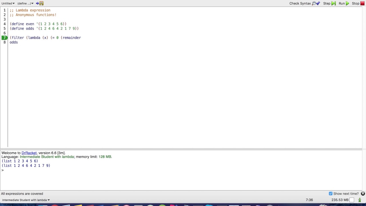 Functional Programming (Racket): Filter List Function