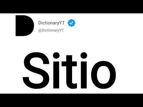Sitio Meaning in English