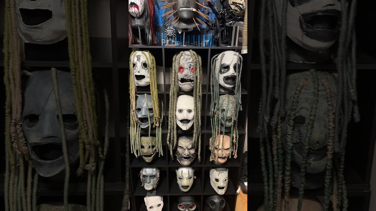 The Corey Taylor mask collection at the moment. #slipknot #coreytaylor #slipknotfans #metal