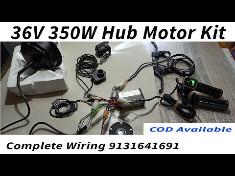 Hub Motor Kit - 36V 350W Electric Cycle Conversion Hub Motor Kit ...