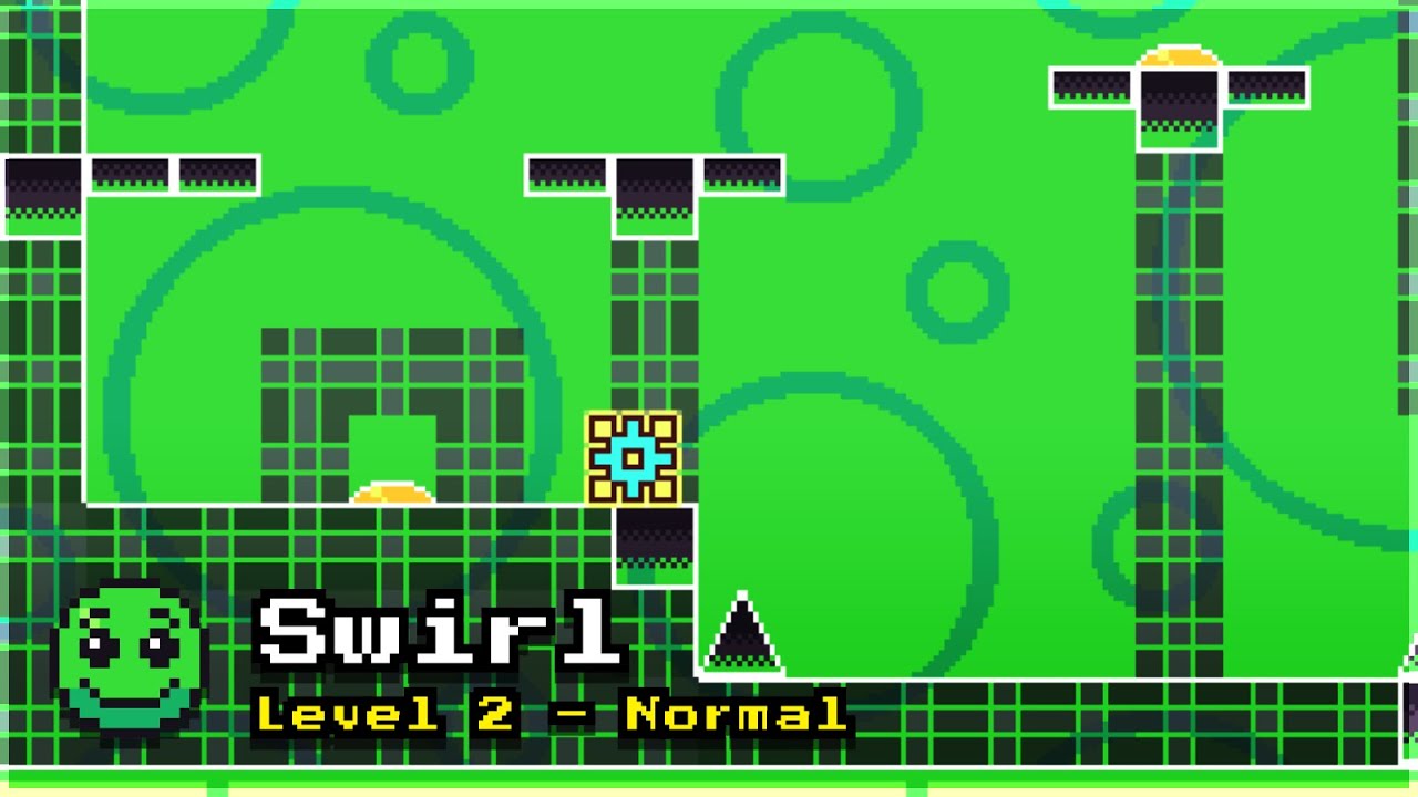 Trigonometry Dash - Level 2: Swirl (All Coins)