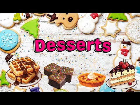 Dessert Names for Kids | Kids Vocabulary | Funny with Bunny