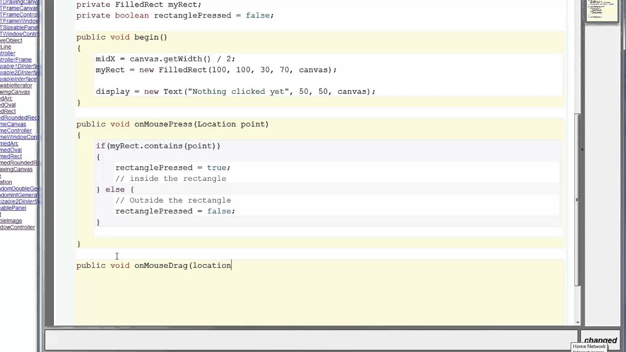 Java Ch 4   Dragging Rectangle