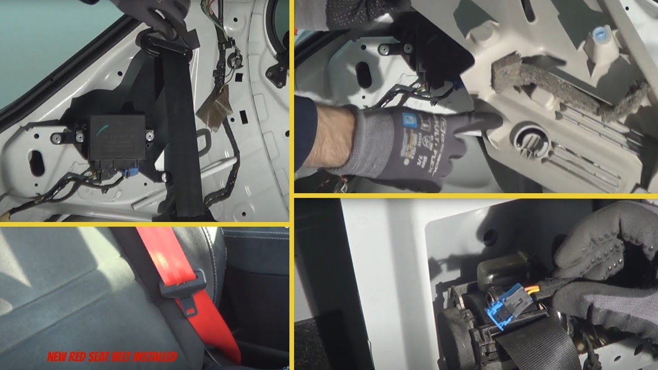 How to RETROFIT Peugeot front & rear SEAT belt? NEW seat belt COLOR !!!