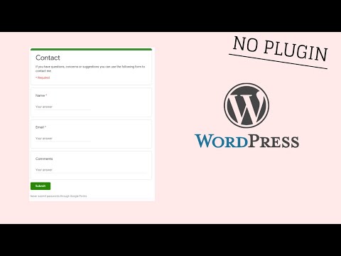 How to Add Contact Form in WordPress Without Plugins
