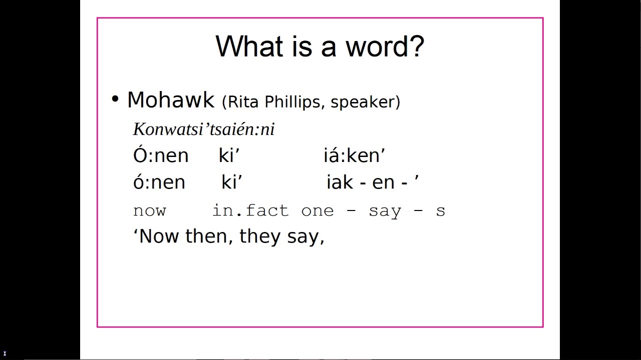 LING 101 UNM - Morphology part 1