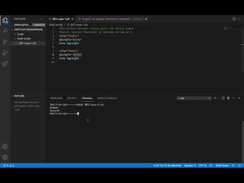 002-Difference Between Single Quote and Double Quote string in shell script.