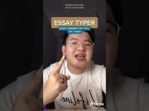 ESSAY TYPER/ESSAY GENERATOR TOOL/ @paulivandg