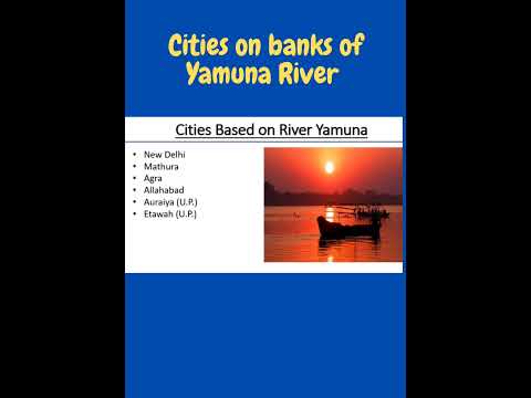 Cities on banks of Yamuna River || geography|| #cse #geography #ssccgl #fact #study #india #shorts