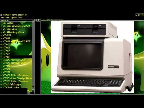 ATTRACT MODE MAME MESS VT180 VT 180 DEC Digital Equipment Corporation 1983 COMPUTER BOOT START UP SC