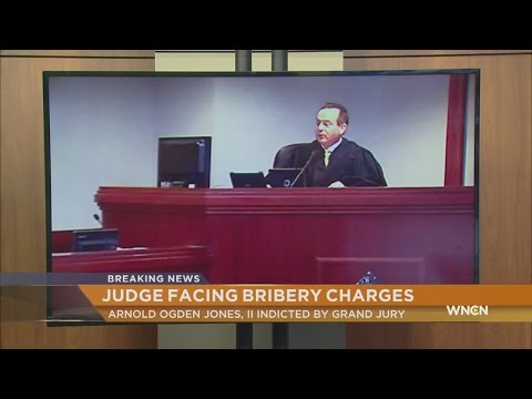 NC Superior Court judge charged with paying a bribe