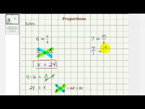 Ex: Solve a Proportion with One Side Not a Fraction