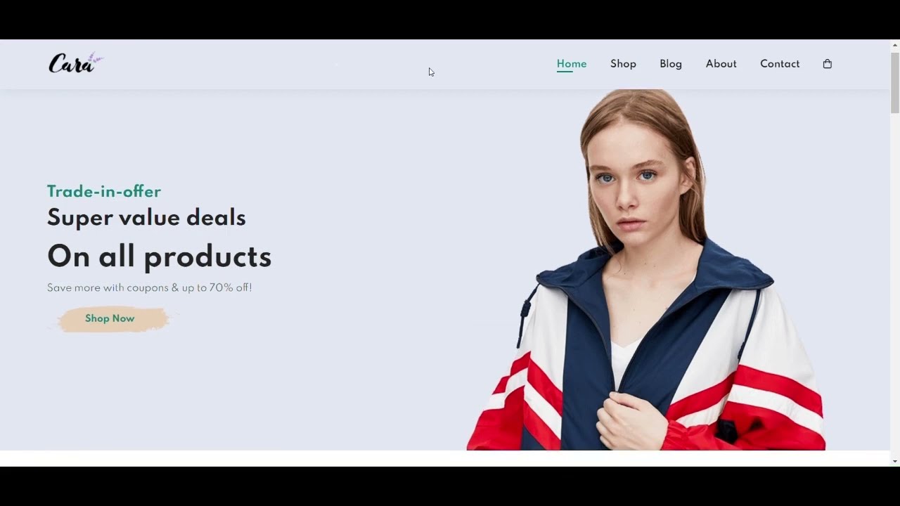 FRONTEND ECOMMERCE WEBSITE (deployed using github)