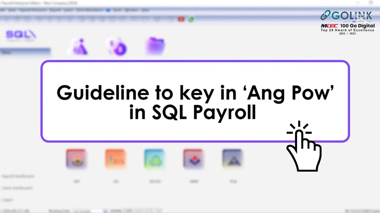 SQL Payroll | How To Key in 