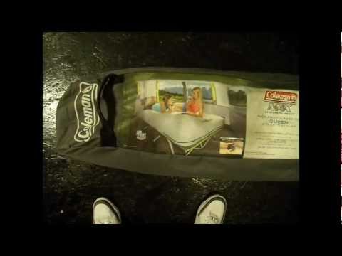 Coleman Queen Airbed Cot Sleeping Camping Set Up How To