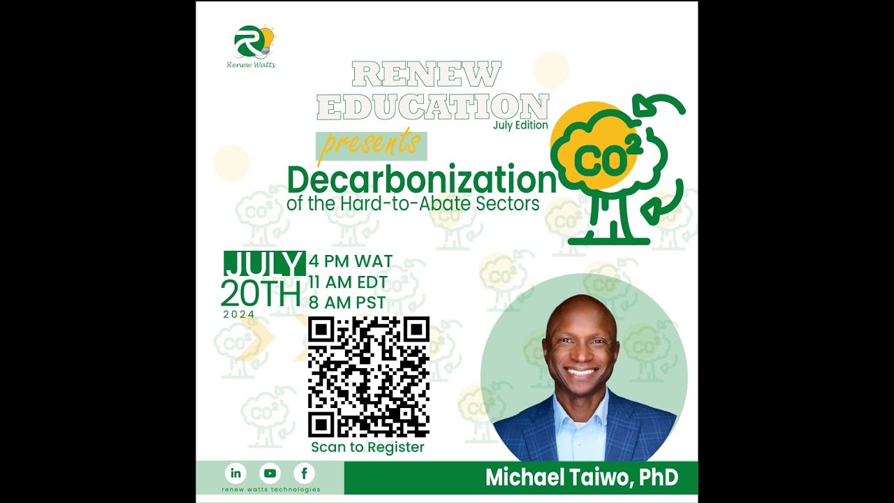 Decarbonization and Electric Vehicles: Insights from the Renew Education Webinar | Galaxy.ai