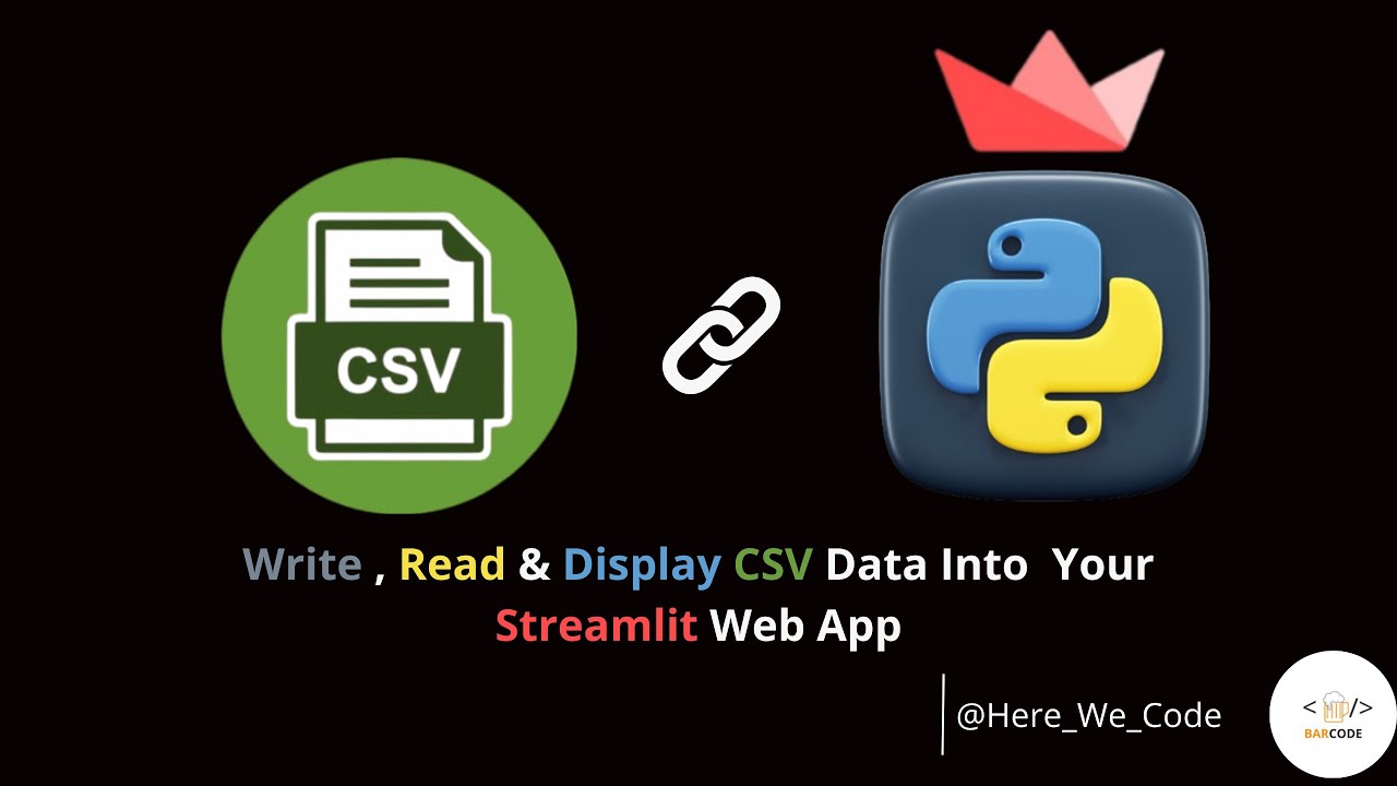 Working With CSV file and Python Streamlit Web Application