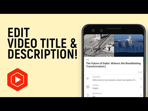 How to Change Video Title and Description in Mobile Using YouTube Studio App