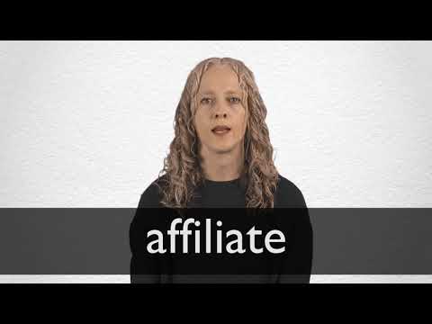 AFFILIATE - Meaning & Translations | Collins English Dictionary