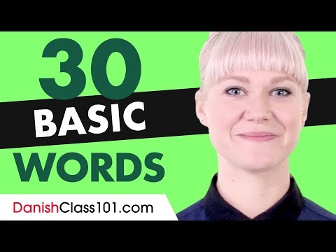 30 Beginner Danish Words (Useful Vocabulary)
