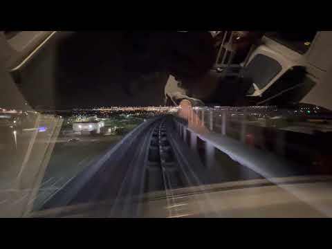 SFO Blue Line AirTrain ride from Long Term Parking to Rental Car Center