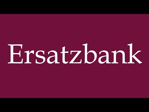 How to Pronounce ''Ersatzbank'' (Substitute bench) Correctly in German