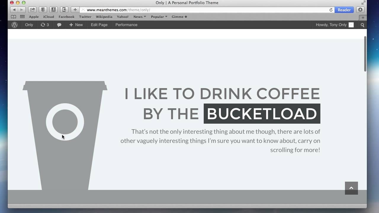 Homepage Items on Only Theme