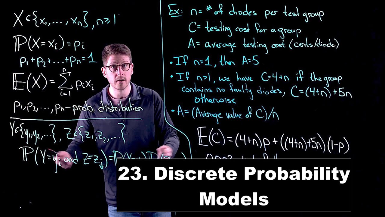 Discrete Probability Models - Math Modelling | Lecture 23