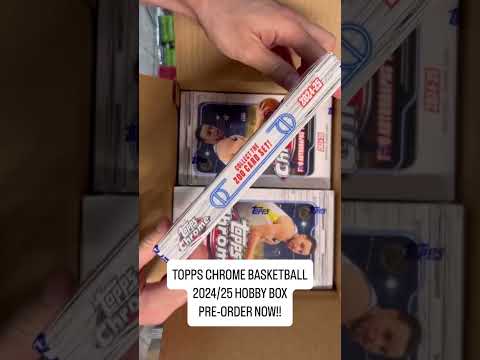 Topps Chrome Basketball 2024/25 Hobby Box!! Pre-Ordine disponibile ora su βwww.sccards.itβ!! Topps