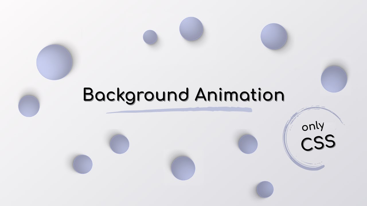 Floating Bubble Background Animation with Only CSS