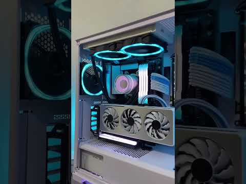 I built this White & Black Gaming PC using the Antec DP502 Flux White 🥶