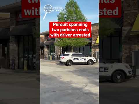 Pursuit spanning two parishes ends with driver arrested