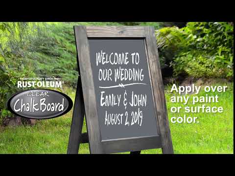 Rust-Oleum Clear Chalkboard Paint Goes Over Any Color